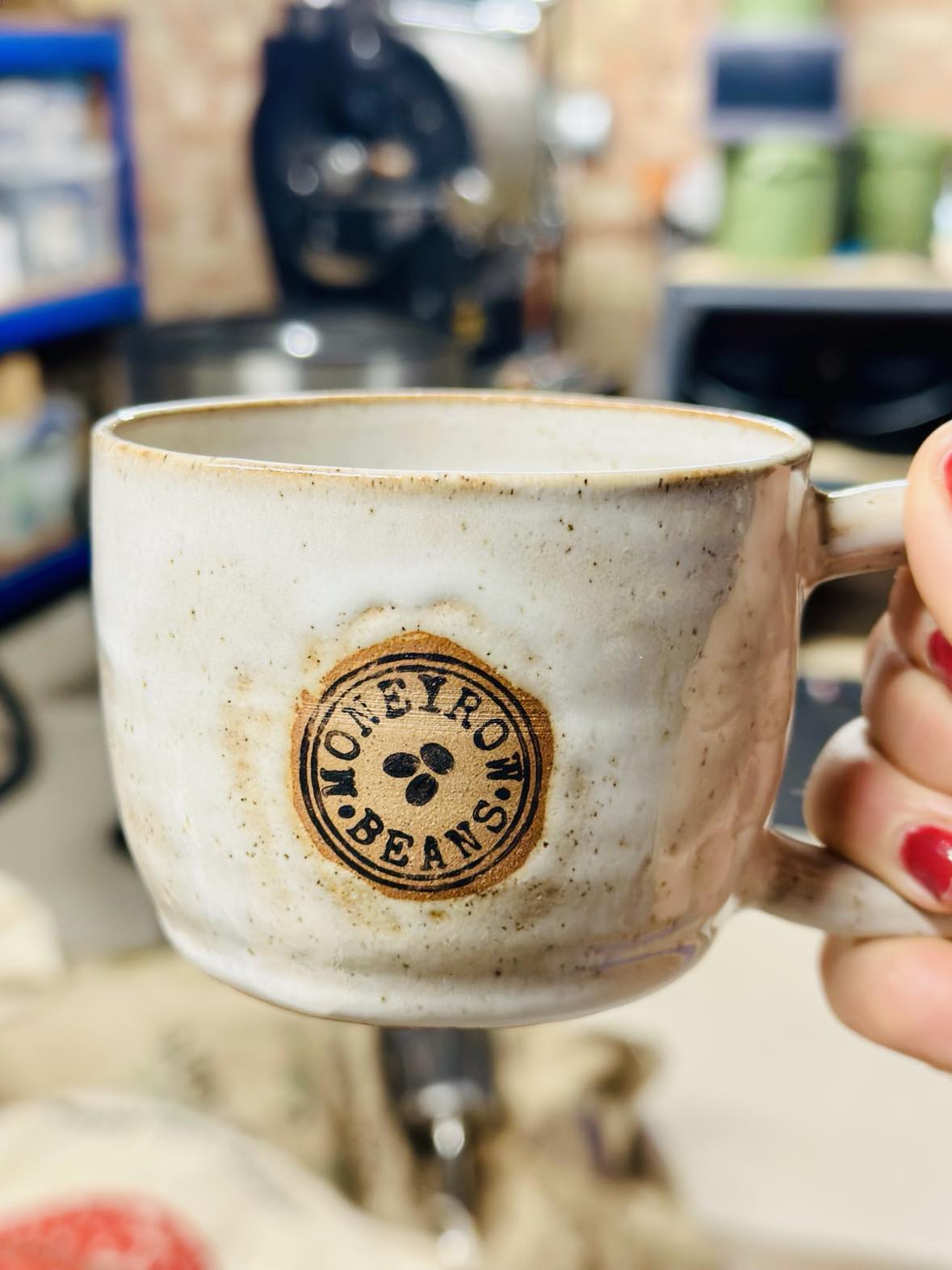 Handmade Ceramic Moneyrow Beans Cup - Moneyrow Beans